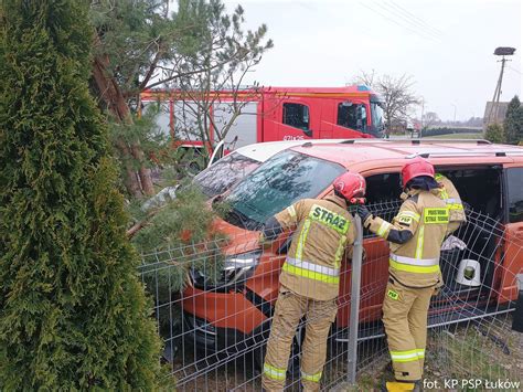 Wypadek w Dąbiu jedna osoba poszkodowana Łuków24 wiadomości z miasta Łuków i powiatu