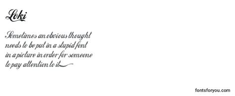 Fuente Loki Fontsforyou