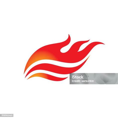 화재벡터 기호 템플릿 개념 그림입니다 창의적인 기호 불꽃 뜨거운 따뜻한 아이콘입니다 위험 기호입니다 디자인 요소입니다 불에 대한 스톡 벡터 아트 및 기타 이미지 Istock