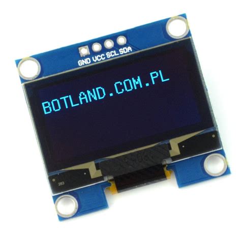 Graphic OLED Display 1 3 128x64px I2C Green Botland Robotic Shop