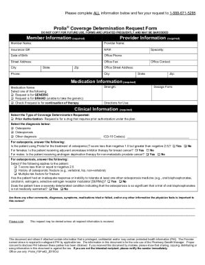 Fillable Online Coverage Determination Request Form Coverage