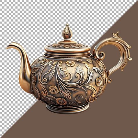 Premium Psd D Rendering Of A Eastern Teapot On Transparent