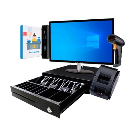 Kit Punto De Venta Con Cajón De Dinero Lector De Códigos Impresora De