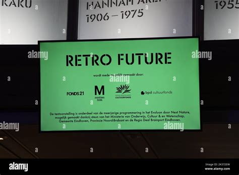 Signage Display At The Retrofuture Expo In The Evoluon Showing Text