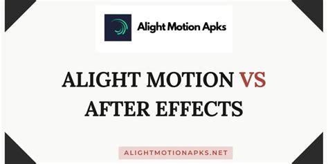 Alight Motion Vs After Effects Which One Is Better 2025