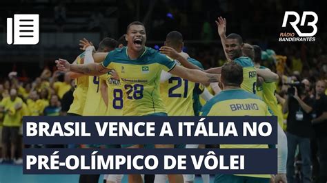 BRASIL vence a ITÁLIA no Pré Olímpico de vôlei masculino e garante vaga