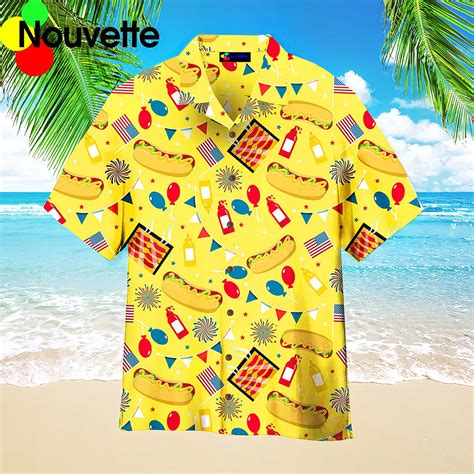 Chicken Merica 4th Of July Hawaiian Shirt Nouvette