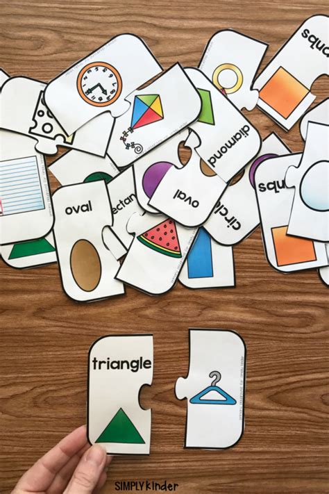 Free Printable 2d Shape Puzzles Simply Kinder