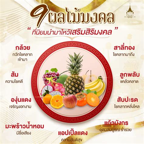 9 ผลไม้มงคล ที่นิยมนำมาไหว้เสริมสิริมงคล