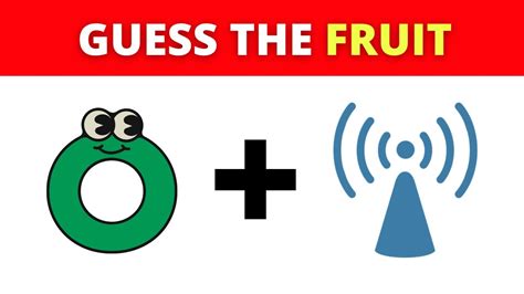 Guess The Fruit By Emoji Emoji Challenge Youtube