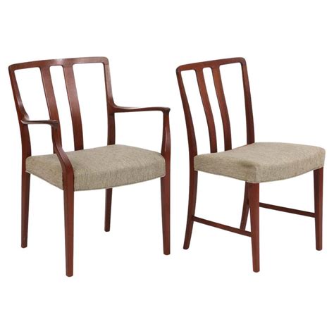 Set Of 10 Dining Chairs By Vestergaard Jensen For Peder Pedersen For Sale At 1stdibs