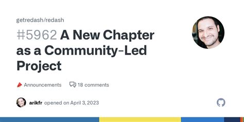 A New Chapter As A Community Led Project · Getredash Redash