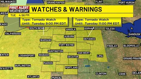 First Alert Tornado Watch For All Of 21country Tuesday Evening