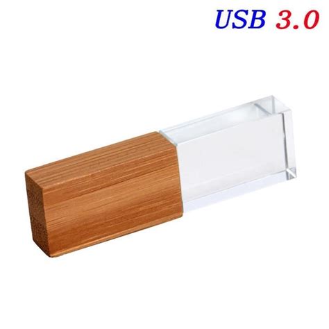 Clé Usbclé Usb 30 Haute Vitessesupport à Mémoire Crystal Wooden