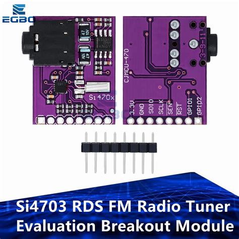 Si4703 Rds Fm Radio Tuner Evaluation Breakout Module For Arduino Avr