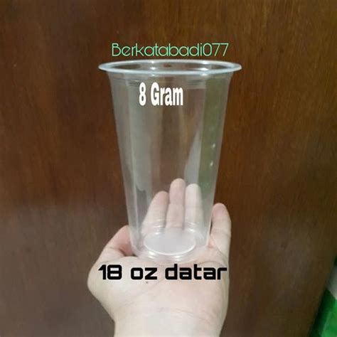 Jual Gelas Plastik Cup Pp 18 Oz Datar 8 Gram 440ml Jakarta Barat