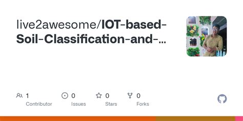 GitHub Live Awesome IOT Based Soil Classification And Crop Prediction