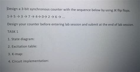 Solved Task Synchronous Counter Theory Theoretically Chegg