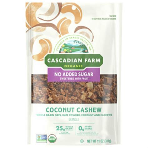 Safeway Cascadian Farm Granola No Added Sugar Coconut Cashew Pickup