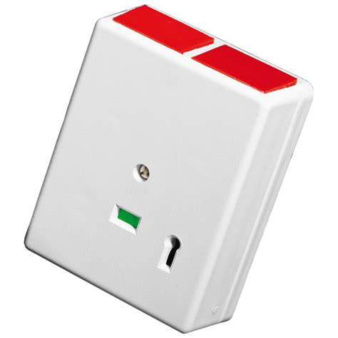 Grade Double Push Panic Button Non Latching White Knight Fire Security