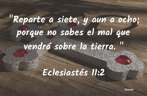 La Biblia Eclesiastés 11 2