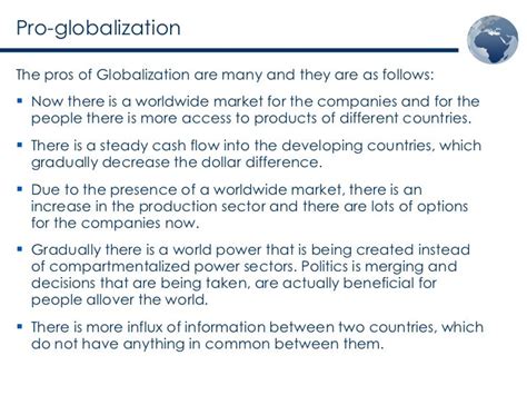 Essay Pros And Cons Of Globalization — Essay Globalization Pros Cons