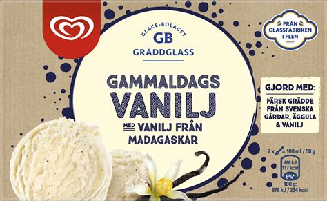 Gräddglass Gammeldags Vanilj Mathem