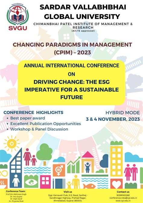 Chimanbhai Patel Institute Of Management And Research On Linkedin Conference