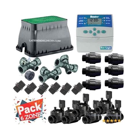 KIT Riego Automático 6 zonas para riego electrico