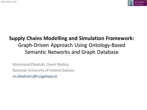 Supply Chains Modelling And Simulation Frameworkgraph Driven Approach