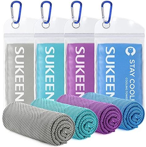Koelhanddoek 4 Pack Sneldrogende Fitness Handdoeken Verkoelende
