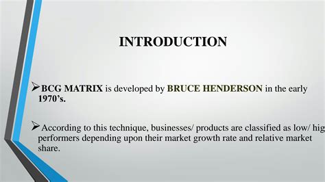 Solution Bcg Matrix Studypool