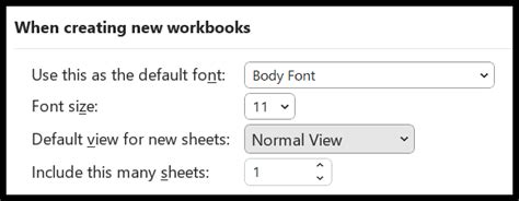 Default Font In Excel Change Style Size And Color
