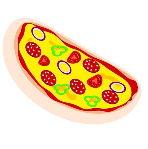 Ilustración De Una Pizza Entera Vector Premium