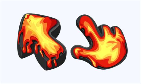 Cursor Cursor Lava Texture For Chrome Pack Cursor Space