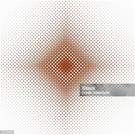 Latar Belakang Pola Lingkaran Halftone Abstrak Desain Vektor Ilustrasi