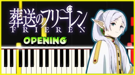 Sousou No Frieren OP Yuusha YOASOBI EASY Piano Tutorial YouTube