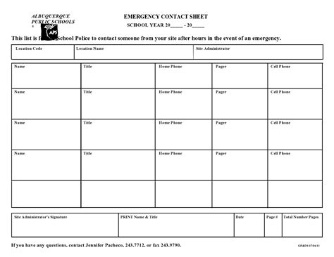 40 Free Contact Sheet Templates Excel Word Templatearchive