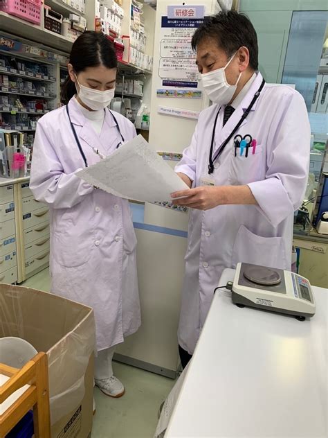 令和5年第1期薬学実習生の実習風景 ミント調剤薬局