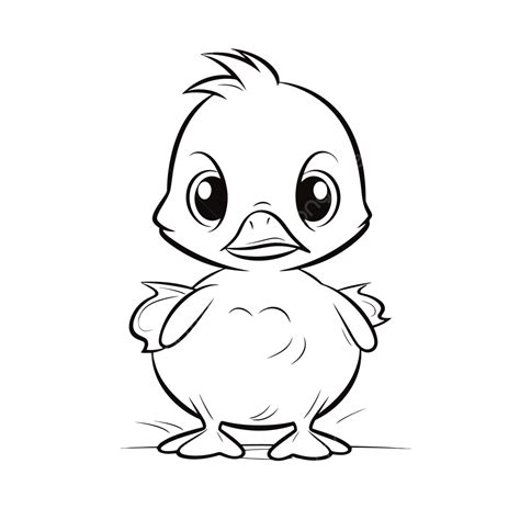 かわいい小さなアヒルのぬりえページのアウトライン スケッチ図 ベクターイラスト画像とpngフリー素材透過の無料ダウンロード Pngtree