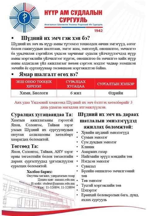 АШУҮИС ИЙН Анагаахын Шинжлэх Ухааны Үндэсний Их Сургууль