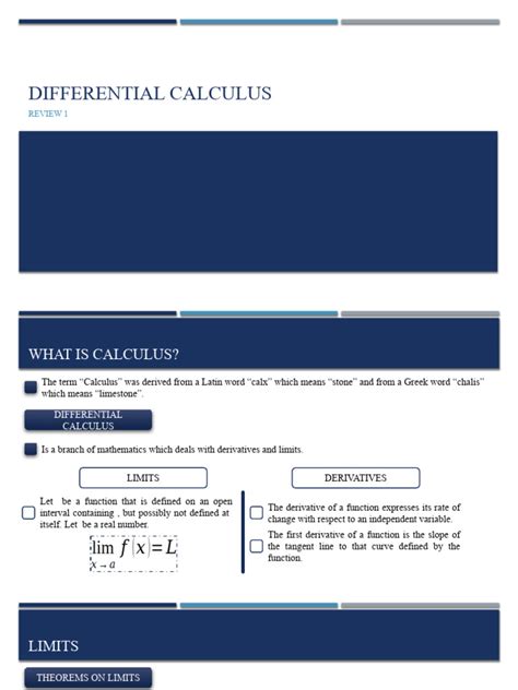Differential Calculus Pdf Calculus Tangent