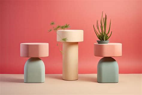 Premium Ai Image Exquisite Elegance Geometric Shapes As Pristine