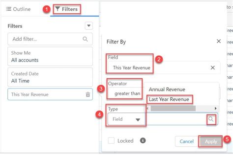 How To Filter Reports By Compare Field To Field In Salesforce
