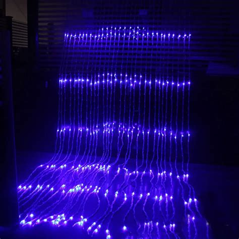 3x3m 320led Water Flow Snowing Effect Curtain Led Waterfall String