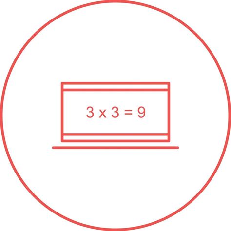 Beautiful Online Calculation Line Vector Icon 16734329 Vector Art At