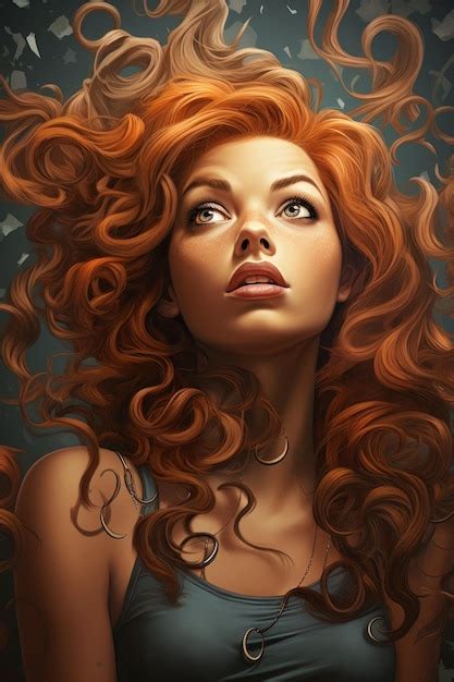 Premium Photo Portrait Of A Redhead Woman