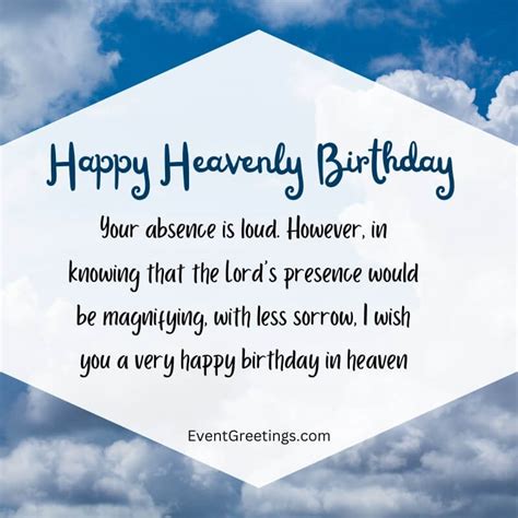 Happy Birthday In Heaven Poem