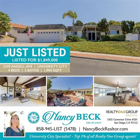 Nancybeck Universitycityspecialist Universitycity Utc Listings Homesforsale Views