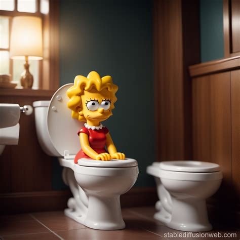 Toilet Skibidi And Lisa Simpsons Guitar Stable Diffusion Online